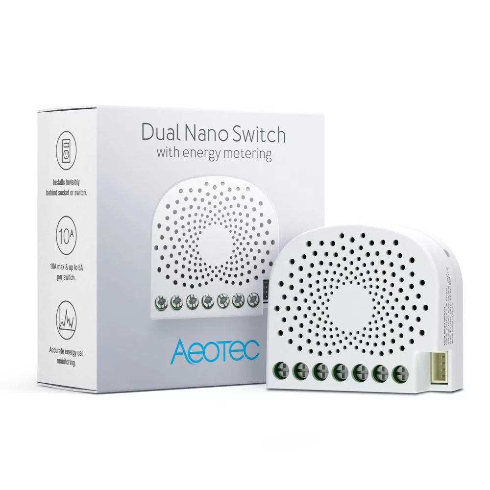 Aeotec Dual Nano Switch with Power Metering - MarketCom Kft.